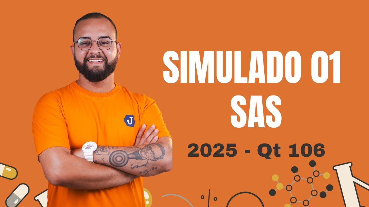 Simulado 01 SAS 2025 - Química - Questão 106 - YouTube