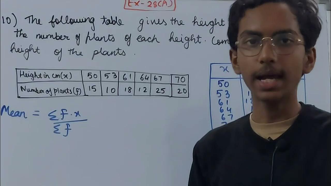 Q10 Ex 28A Data handling | ICSE Math Class 8 | S.Chand Solutions | OP ...