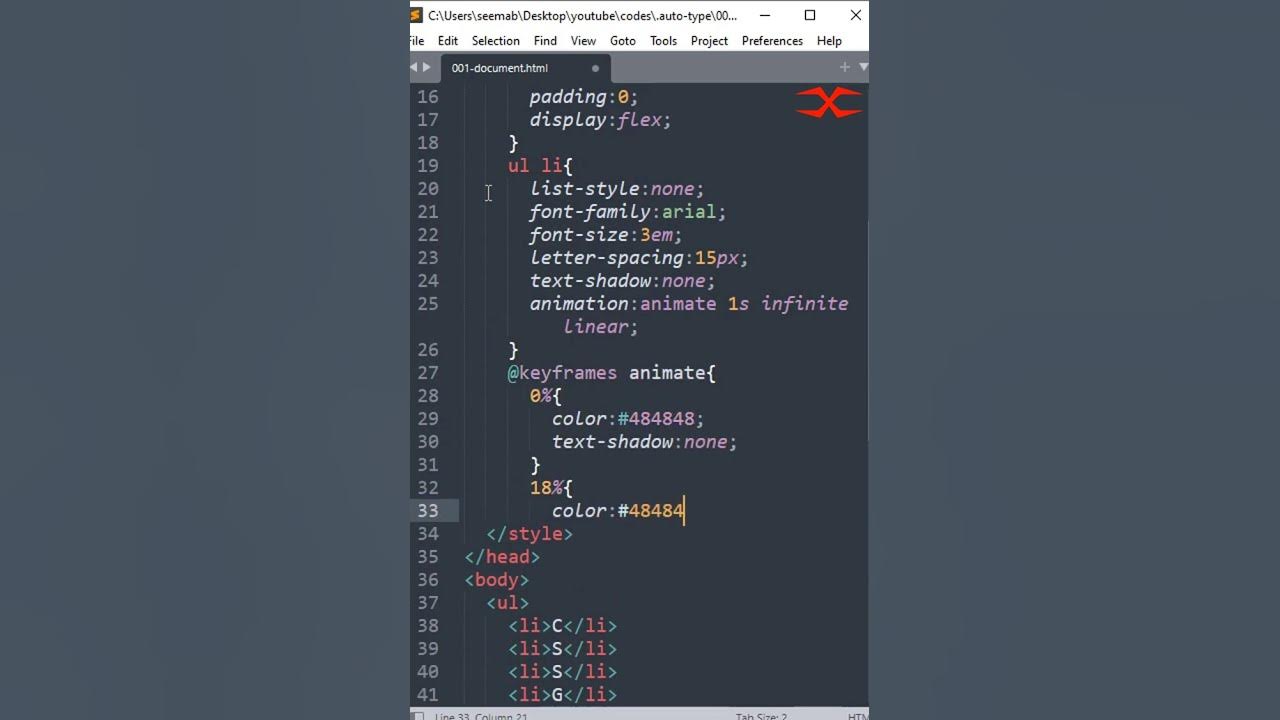 Blinking Text Html Css Youtube