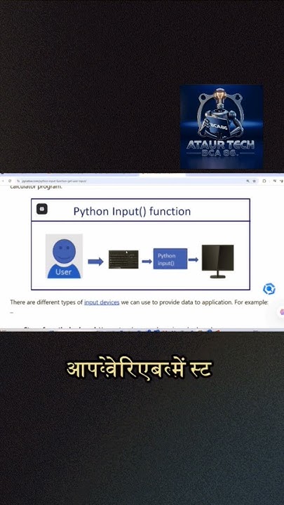 Python में User Input लेना सीखें आसान तरीके और टिप्सpython Pythontutorial Userinput Coding