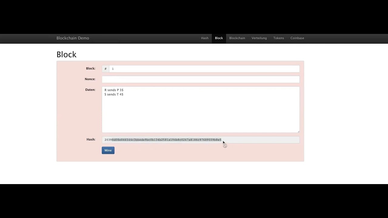 Blockchain Demo - YouTube