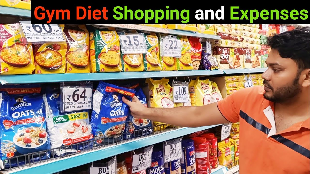 Gym Diet Shopping from D Mart | Diet Plan - YouTube