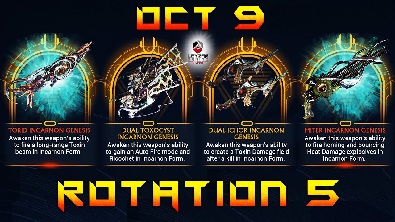Circuit Rotation V (October 9) - Top Incarnon Adapter Picks | Warframe ...