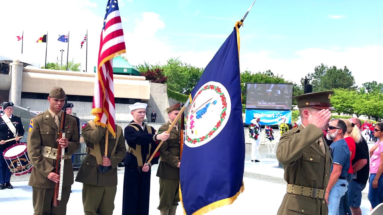 CAP Cadets and Tunstall JROTC cadets at D-Day Memorial 2019 - YouTube
