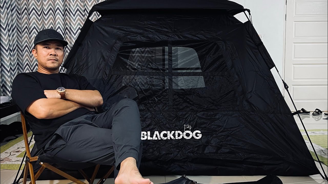BLACKDOG Tent | BLACKDOG Automatic Tent | Unboxing BLACKDOG Tent Black ...