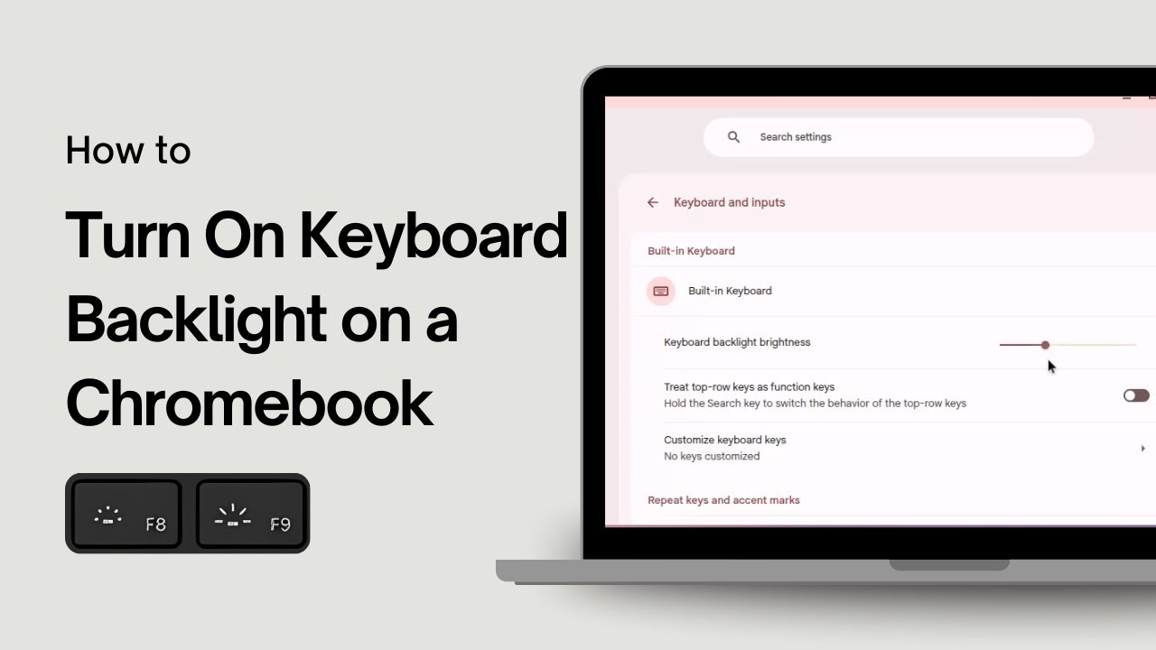 How to Turn On Keyboard Backlight on a Chromebook - YouTube