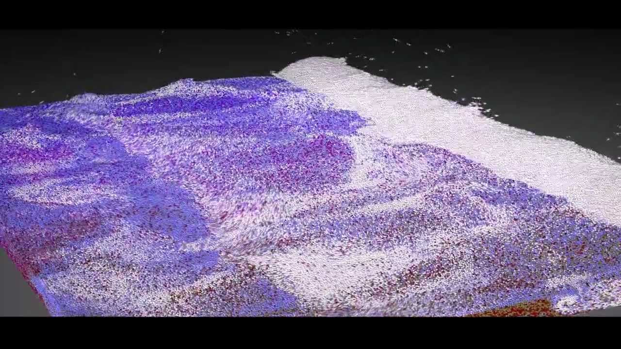 4 Million Particles at 4.2 fps, Fluids v.3 Simulation - YouTube