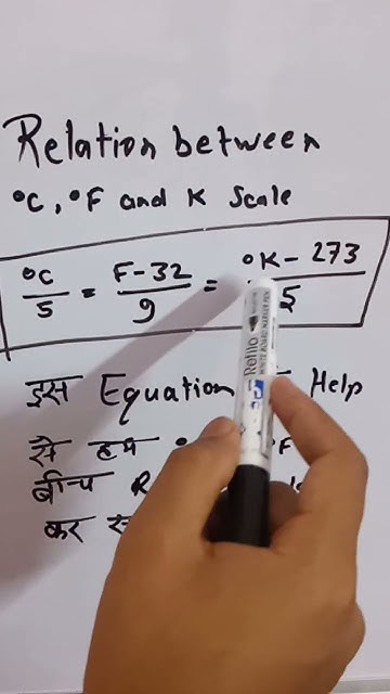 Relation between °c, °F and °k scale#neetexam #ytshorts #pw - YouTube