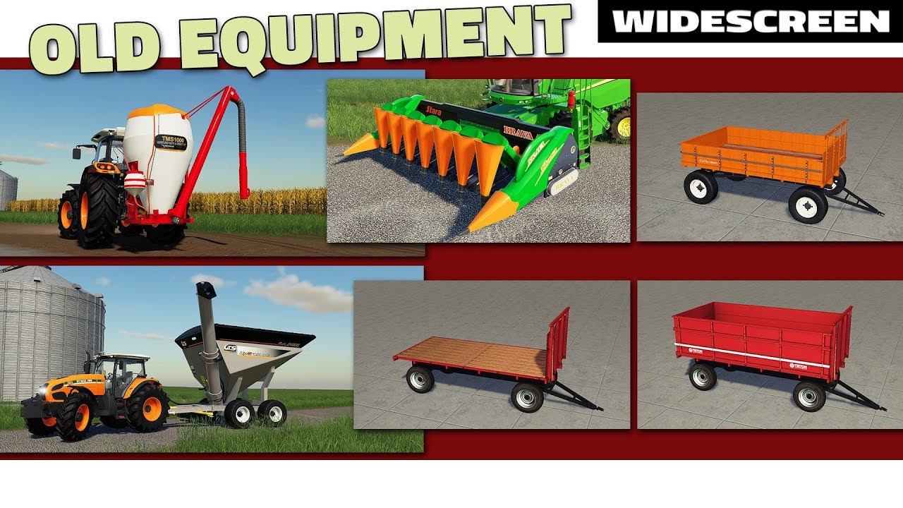 FS19 [WIDESCREEN] | Old Equipment Mods (2020-01-19) - review - YouTube
