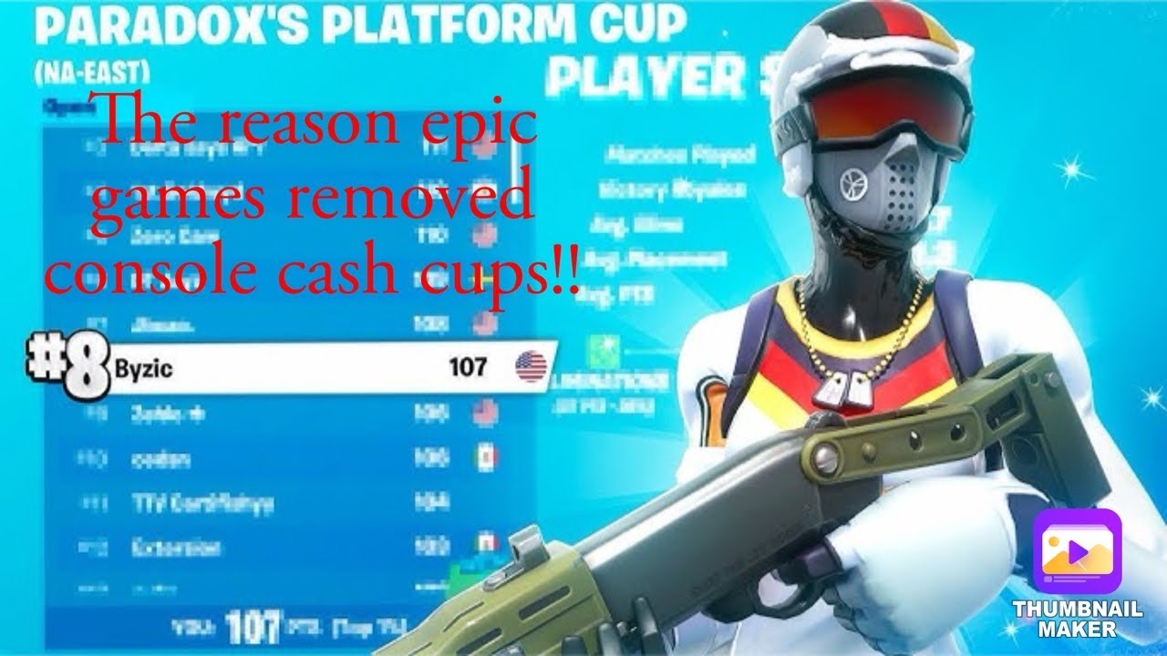 Why Epic Games REMOVED Console Cash Cups!! - YouTube