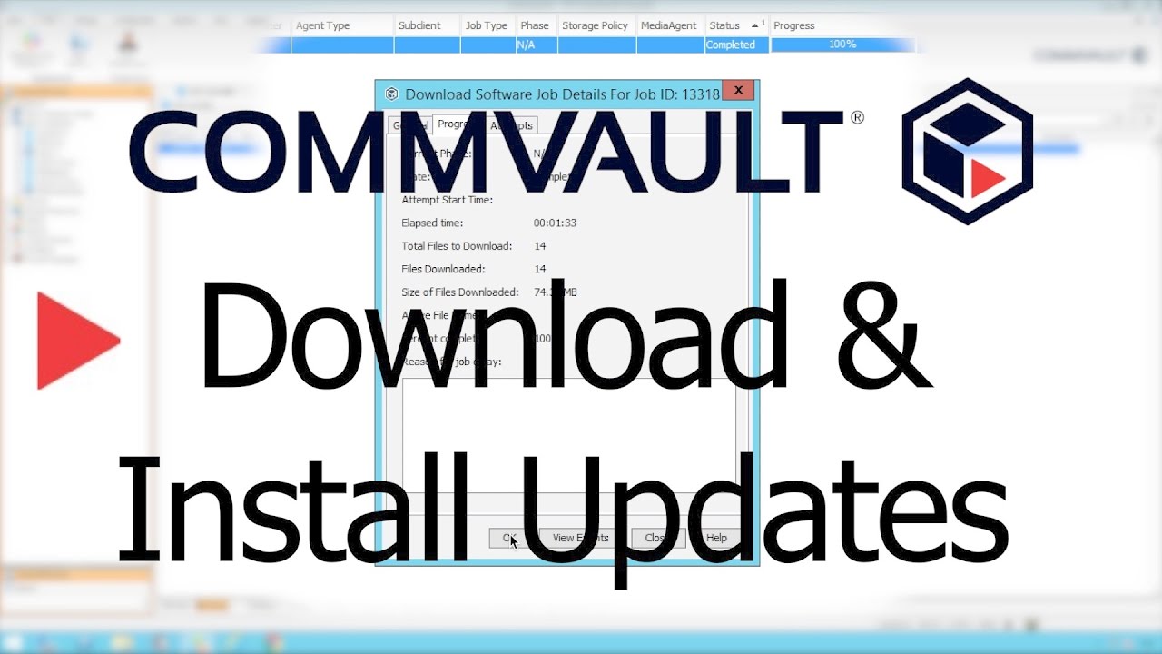 How To Download & Install Updates - Commvault Tips - YouTube