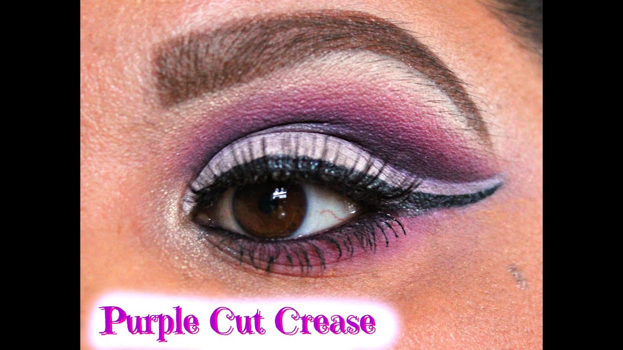 Purple Cut Crease Makeup Tutorial - YouTube
