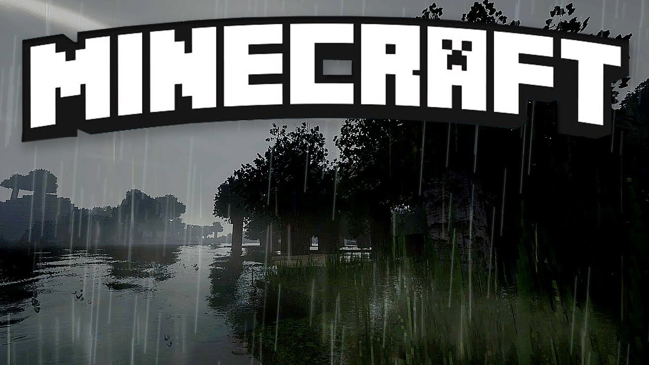 Chill MINECRAFT Rain for Sleeping and Relaxing - YouTube
