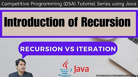 Recursion using Java Tutorial Series in Hindi - YouTube