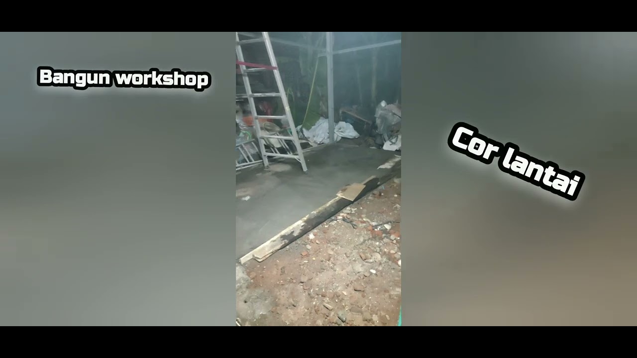 Rumah bengkel 4x6 sederhana dari baja ringan dan hebel low budged - YouTube