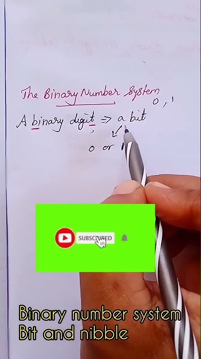 Binary number system, difference between bit and nibble - YouTube