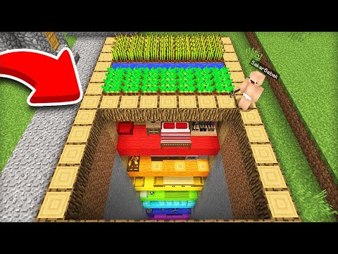 TARLANIN İÇİNDE GİZLİ GEÇİT BULDUM😱 - Minecraft