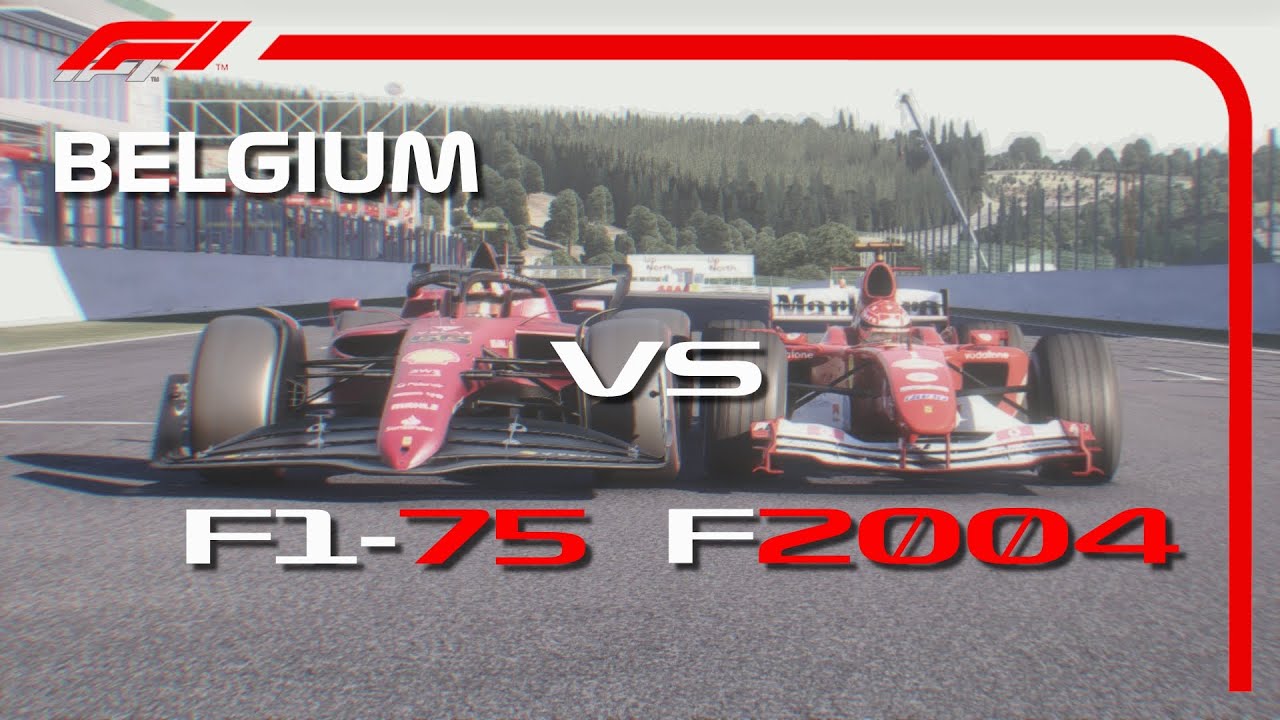 F1 2022 Ferrari vs 2004 Ferrari - BELGIUM - YouTube