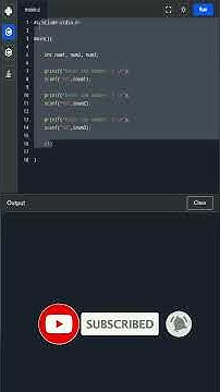 C program to print largest number | #shorts #c #tutorial - YouTube