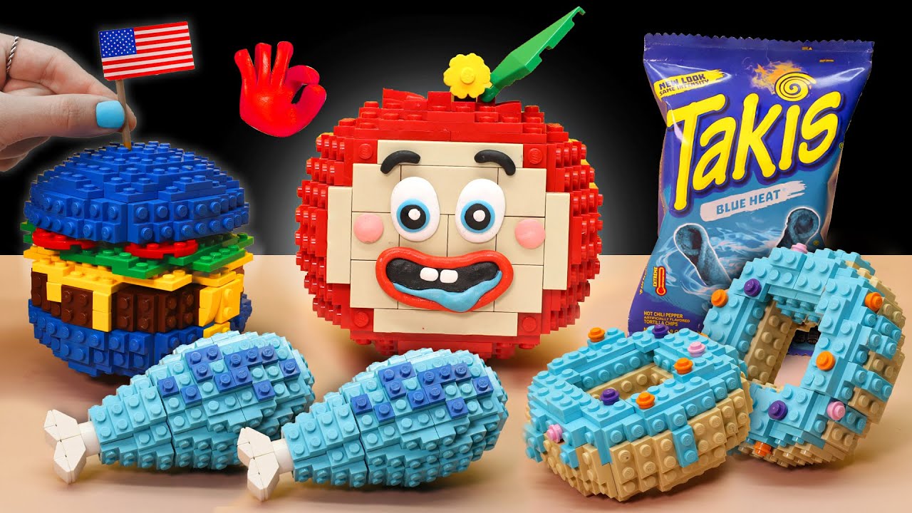 Cocina LEGO Increíble: Comida Azul con Efectos ASMR | Aventura de ...
