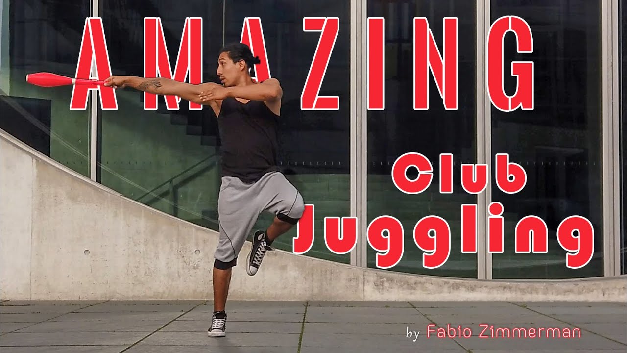 Amazing Club Juggling Skills by Fabio Zimmermann - YouTube