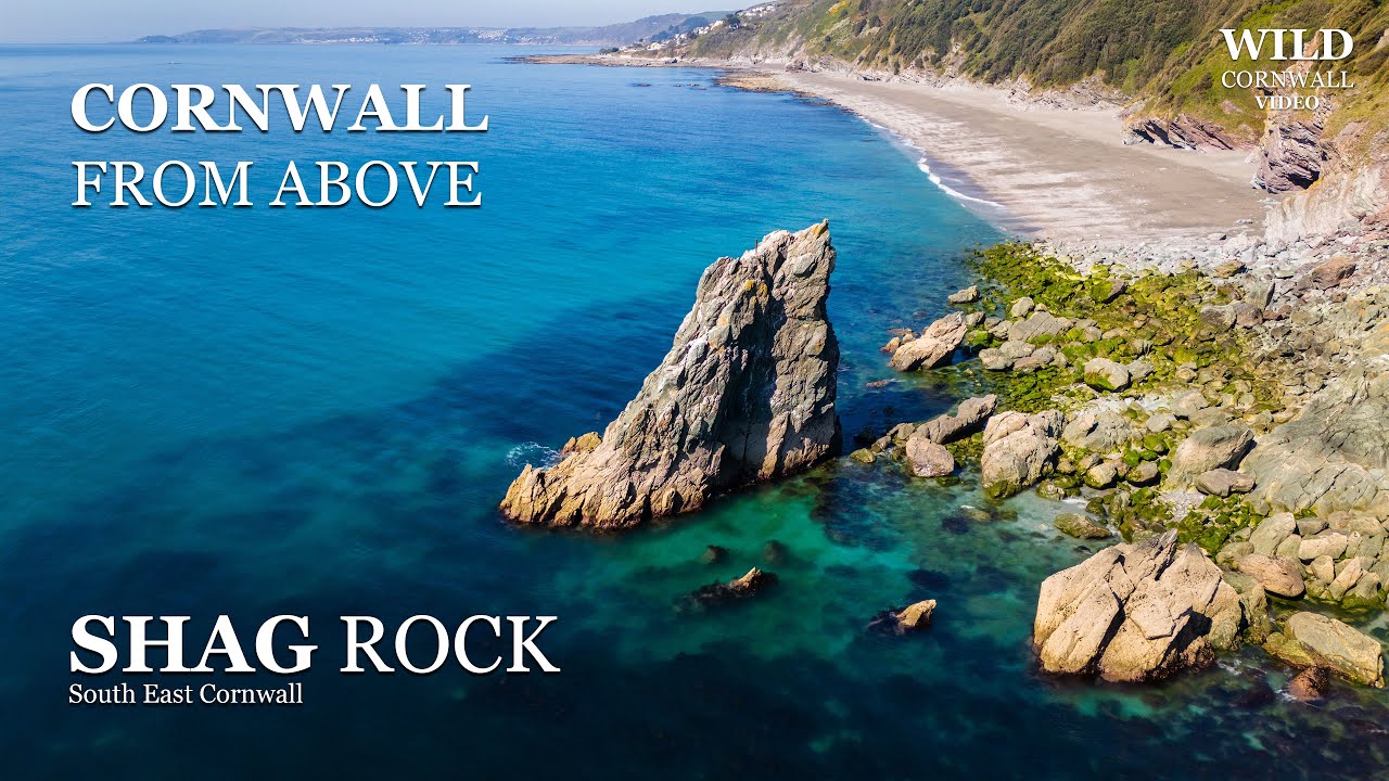 Stunning Cornwall from above - Shag Rock - YouTube
