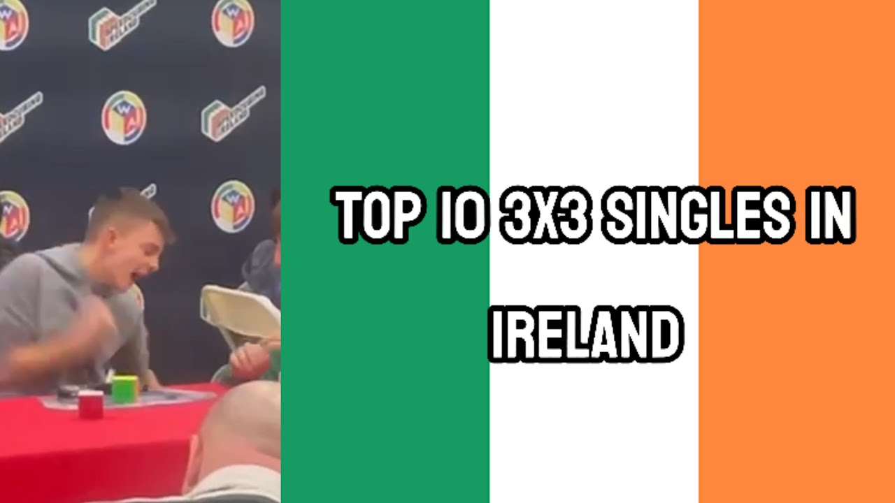 Top 10 Best 3x3 singles in Ireland (by person) - YouTube