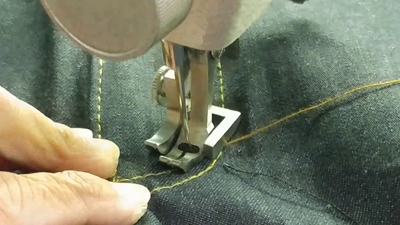 How to Sew Bartacks on Jeans _ Beginner's Guide - YouTube