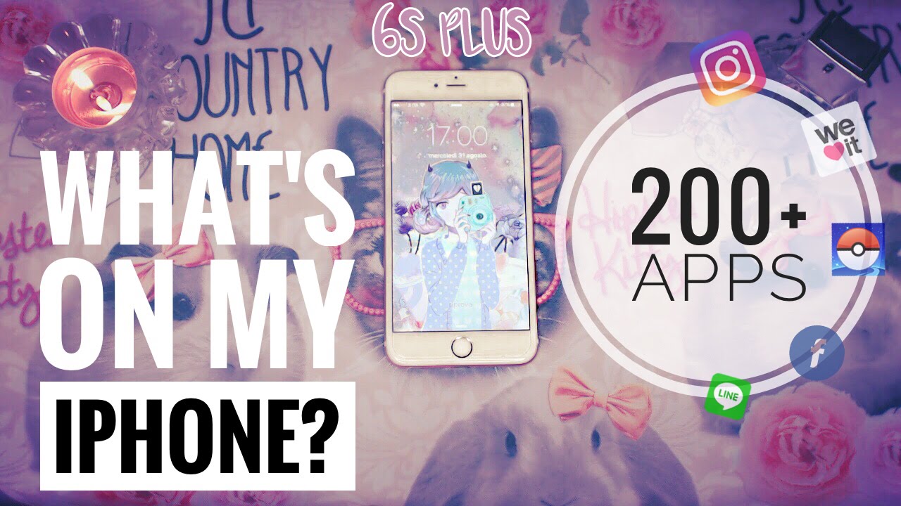 WHAT'S ON MY IPHONE 6s+? 📱 200+ APPS !!! [set2016] || Creamy Bunny ...