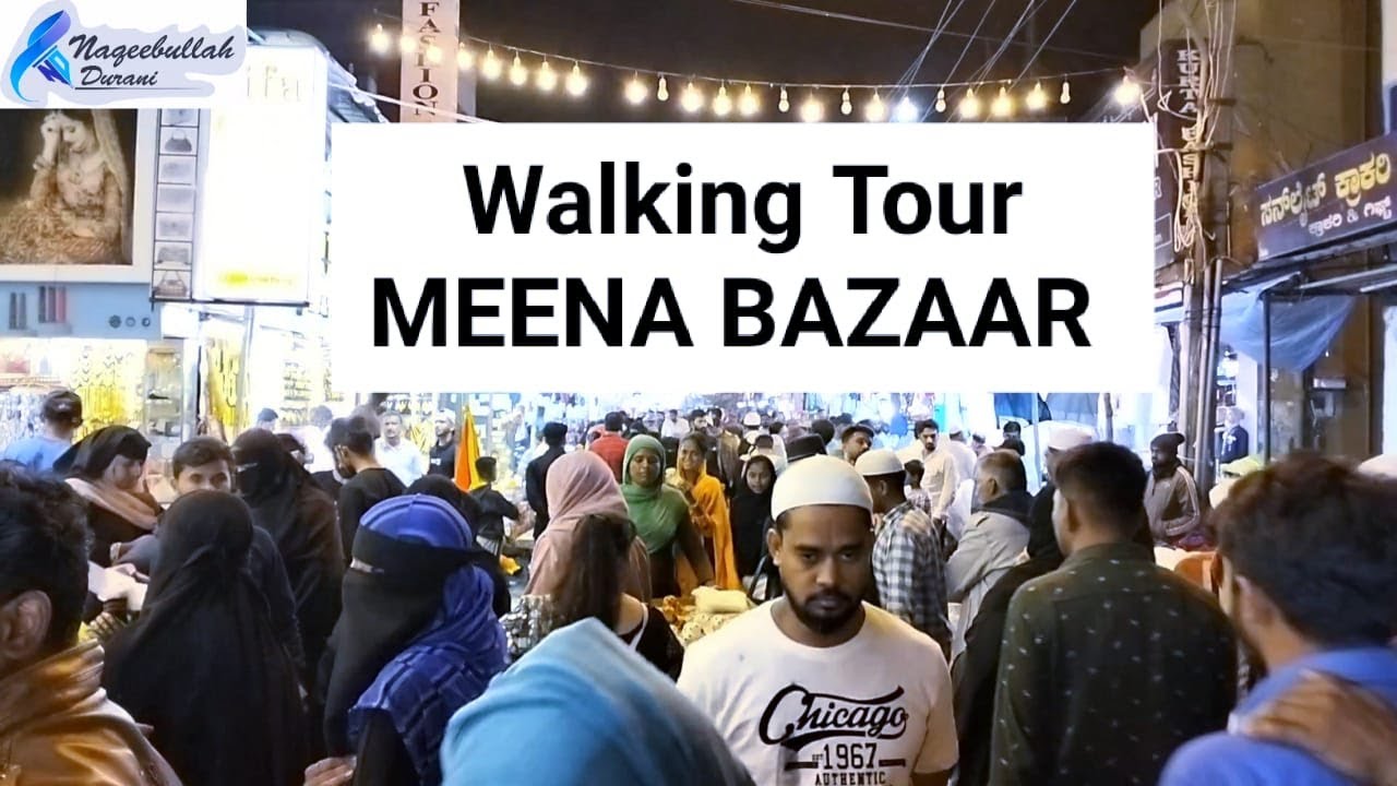 Walking Tour in Meena Bazaar Mysore City, India - YouTube