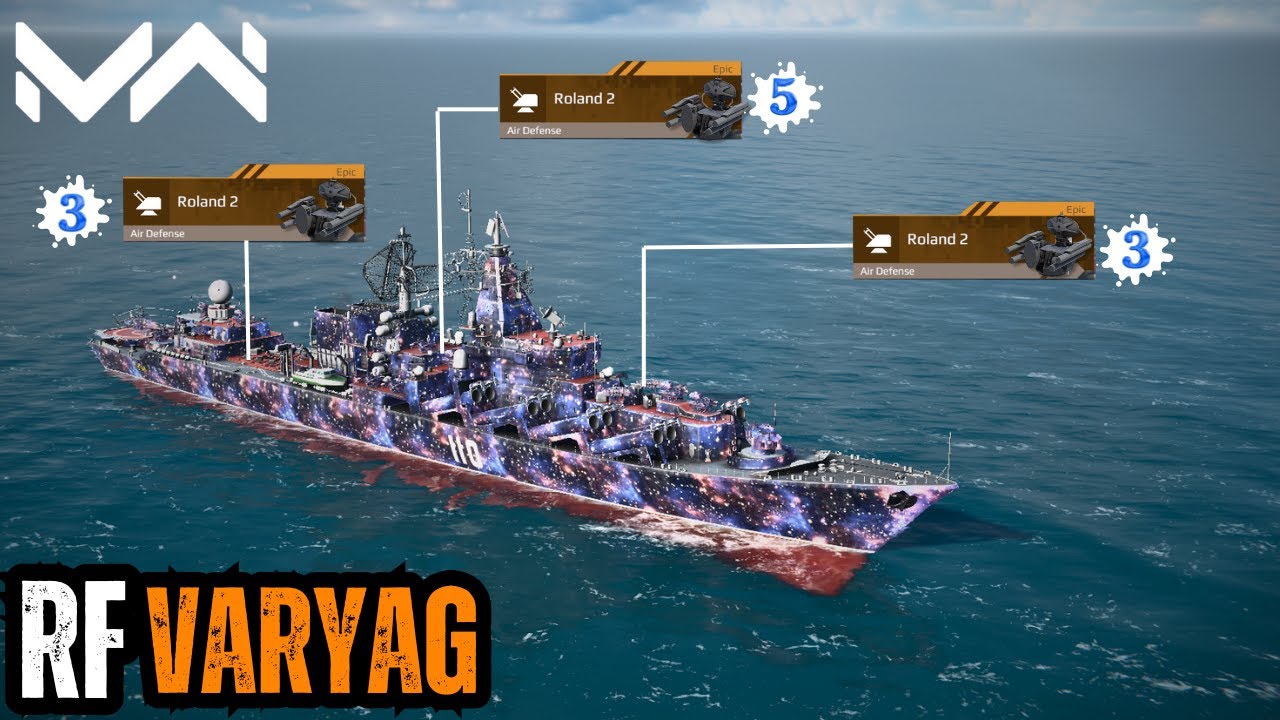 RF Varyag - The Best Air Defense Roland 2 | Modern Warships - YouTube