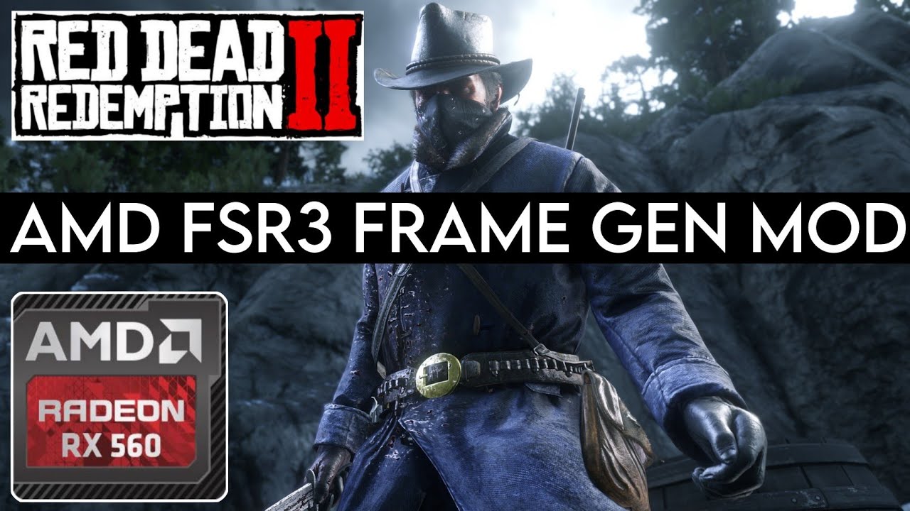 Red Dead Redemption 2 - RX 560 - AMD FSR 3 Frame Generation Mod - YouTube