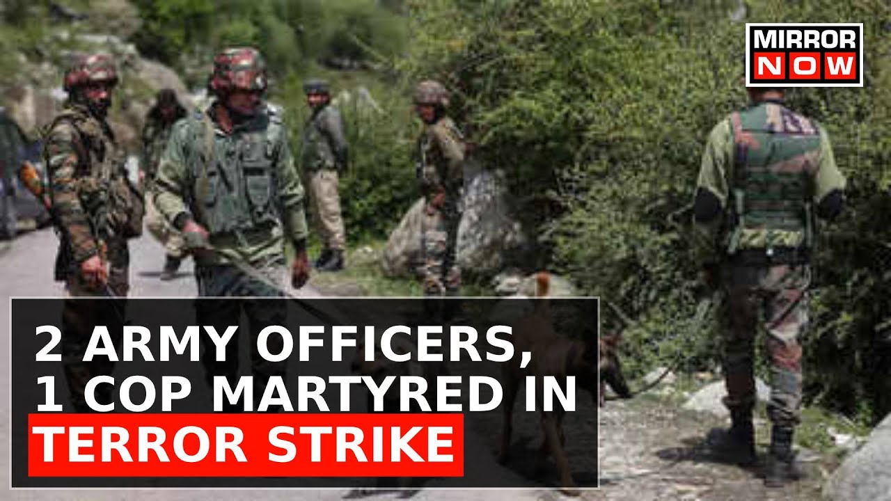Tragedy Strikes Kashmir | Two Army Officers, Cop & K9 Martyred | Army ...