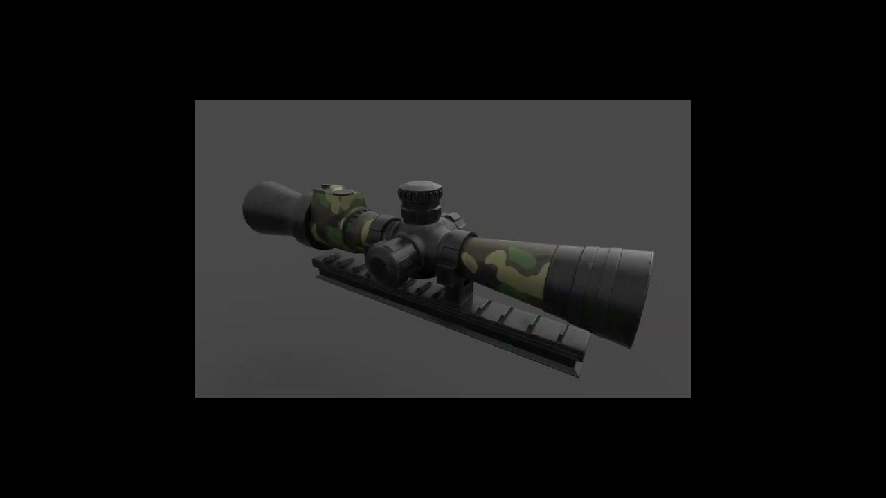 Pubg 8x Scope | 3d animation short video | 3d demo reel tips - YouTube