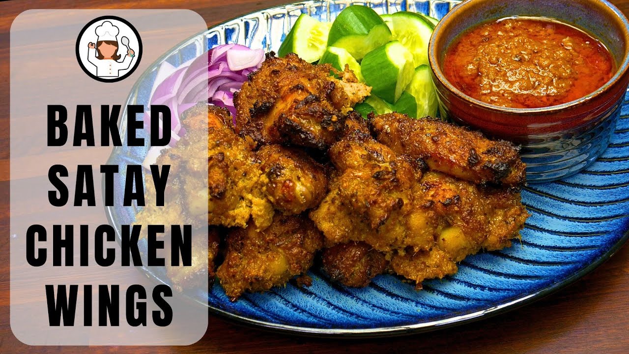 Baked Satay Chicken Wings - YouTube