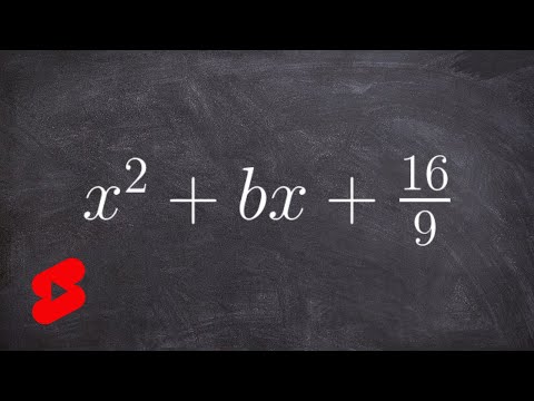 Find the value b of a quadratic - YouTube