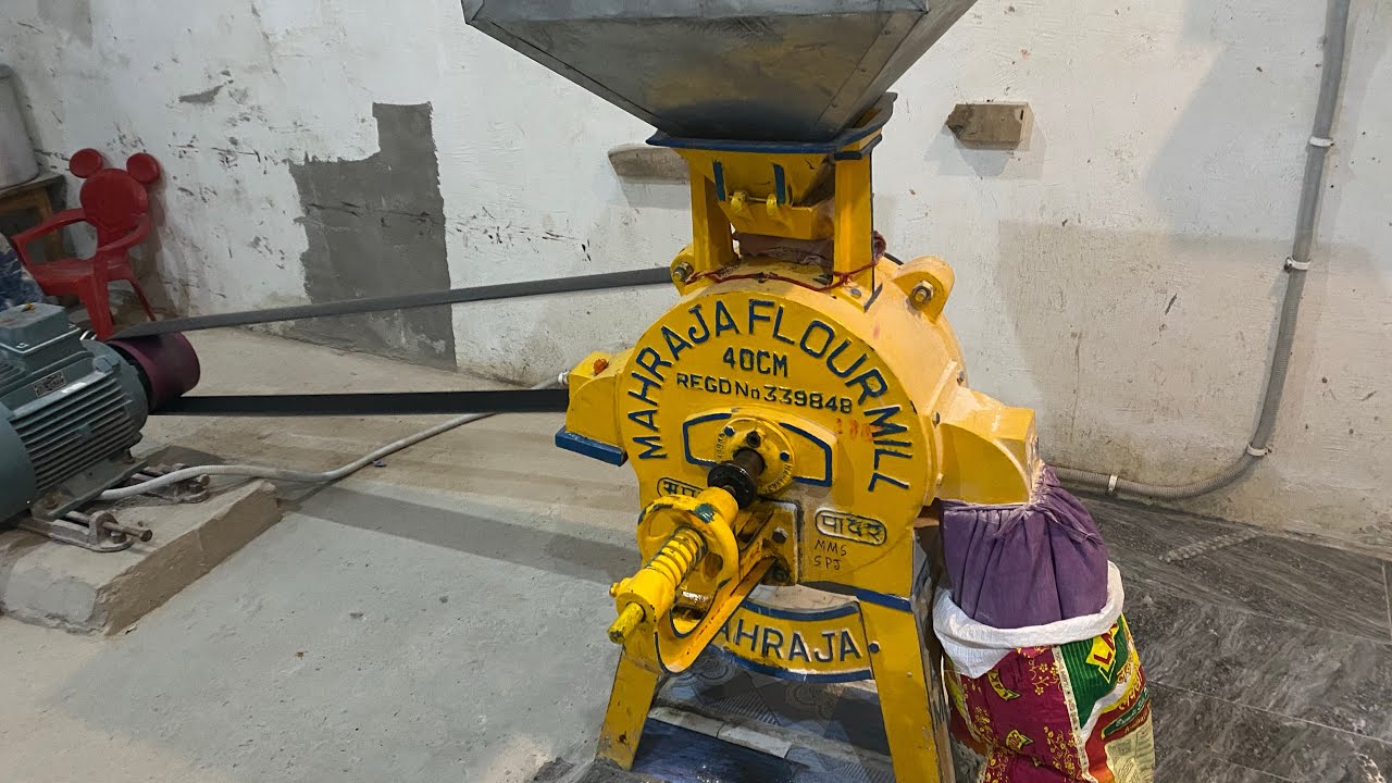 Atta chakki machine / 10hp motor # YouTube video # atta chakki vlog ...