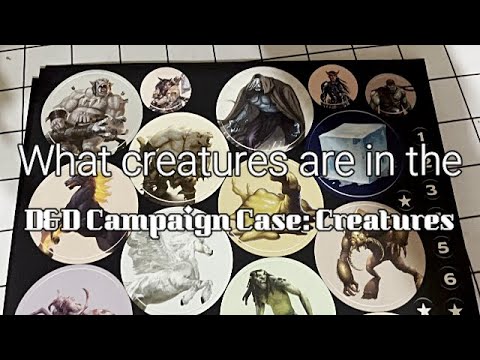 All creatures in the D&D campaign case - YouTube