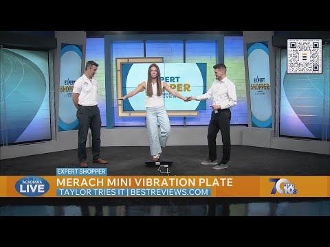 Taylor Tries It: Merach Mini Vibration Plate, Learn The Health Benefits of this Compact Fitness Devi