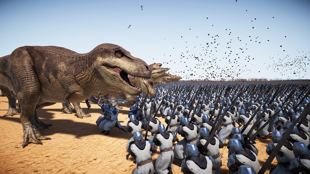 10,000 T-Rex vs 300,000 Medieval Army — Ultimate Epic Battle Simulator ...