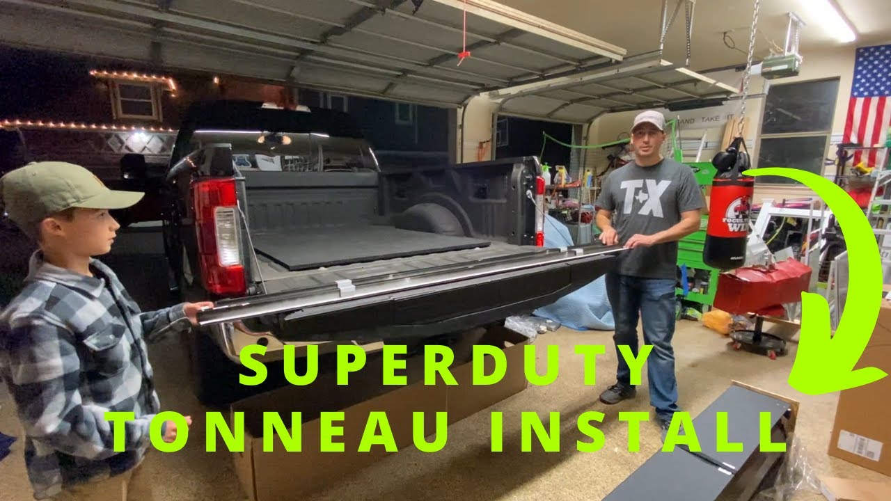 2017+ Ford SuperDuty Pace Edwards Full Metal Jackrabbit Tonneau Install ...