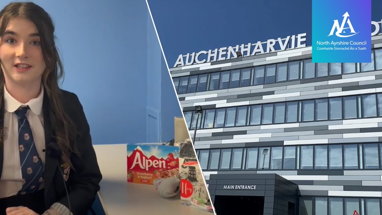 Tour of Auchenharvie Academy & Pupil Case Study - YouTube