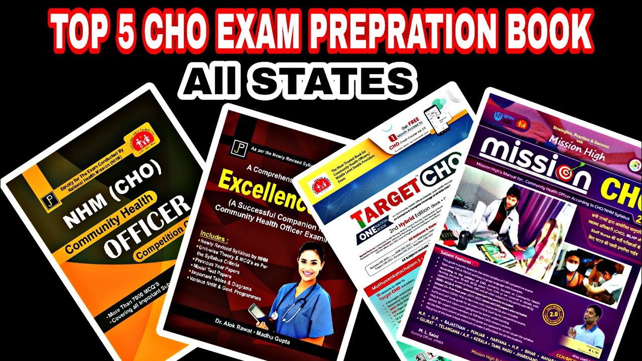Top 5 Book for CHO Exams! || Best Book for CHO Tests! - YouTube