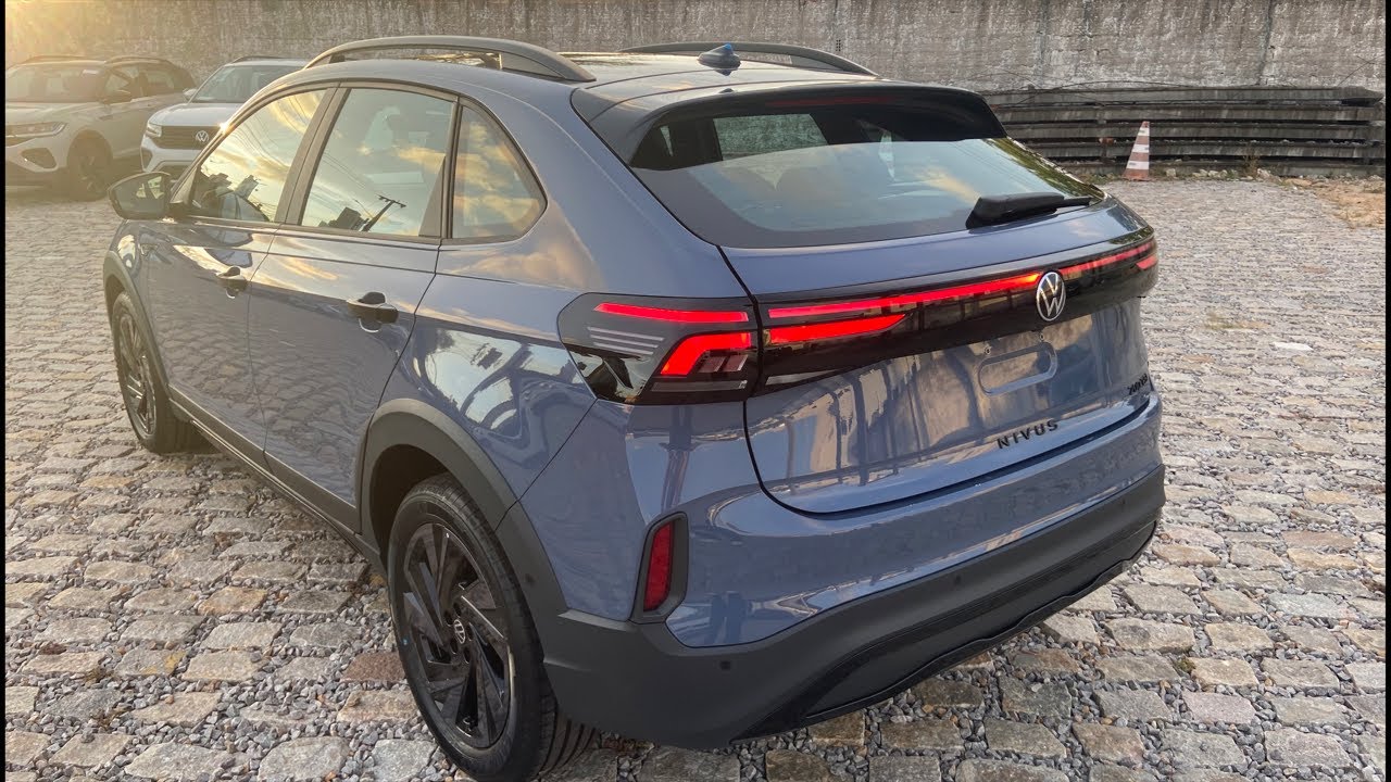 Conhecendo o novo VW NIVUS 2025 Outfit Highline azul titan - YouTube