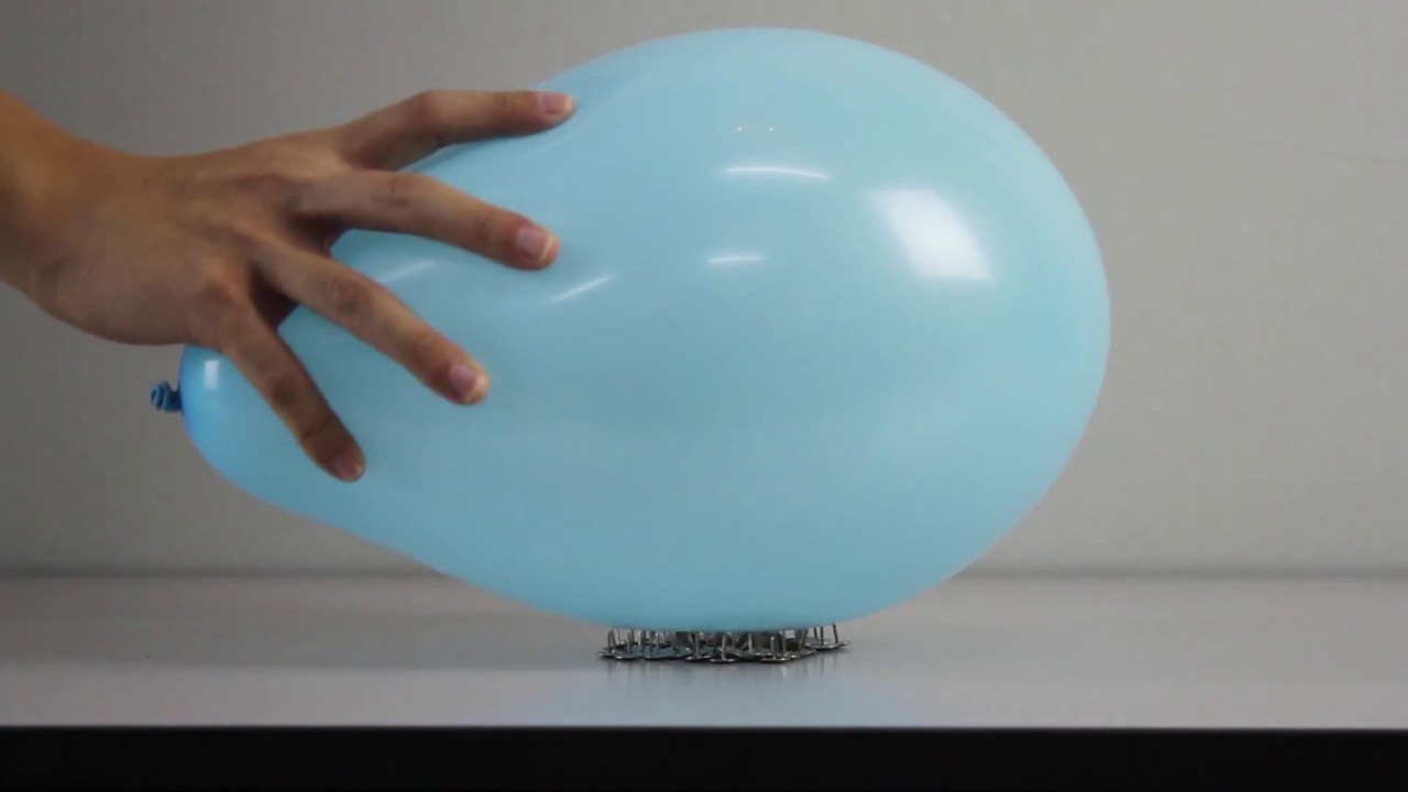 Balloon On Thumbtacks : Cool DIY Science Experiment | Physics - YouTube