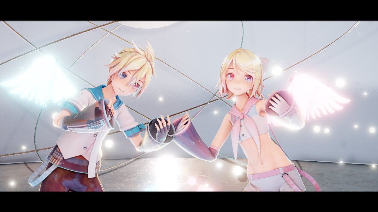 【MMD】ニア feat. 初音ミク 【1080p】YYB Kagamine Rin_Electric Angel ，YYB Kagamine ...