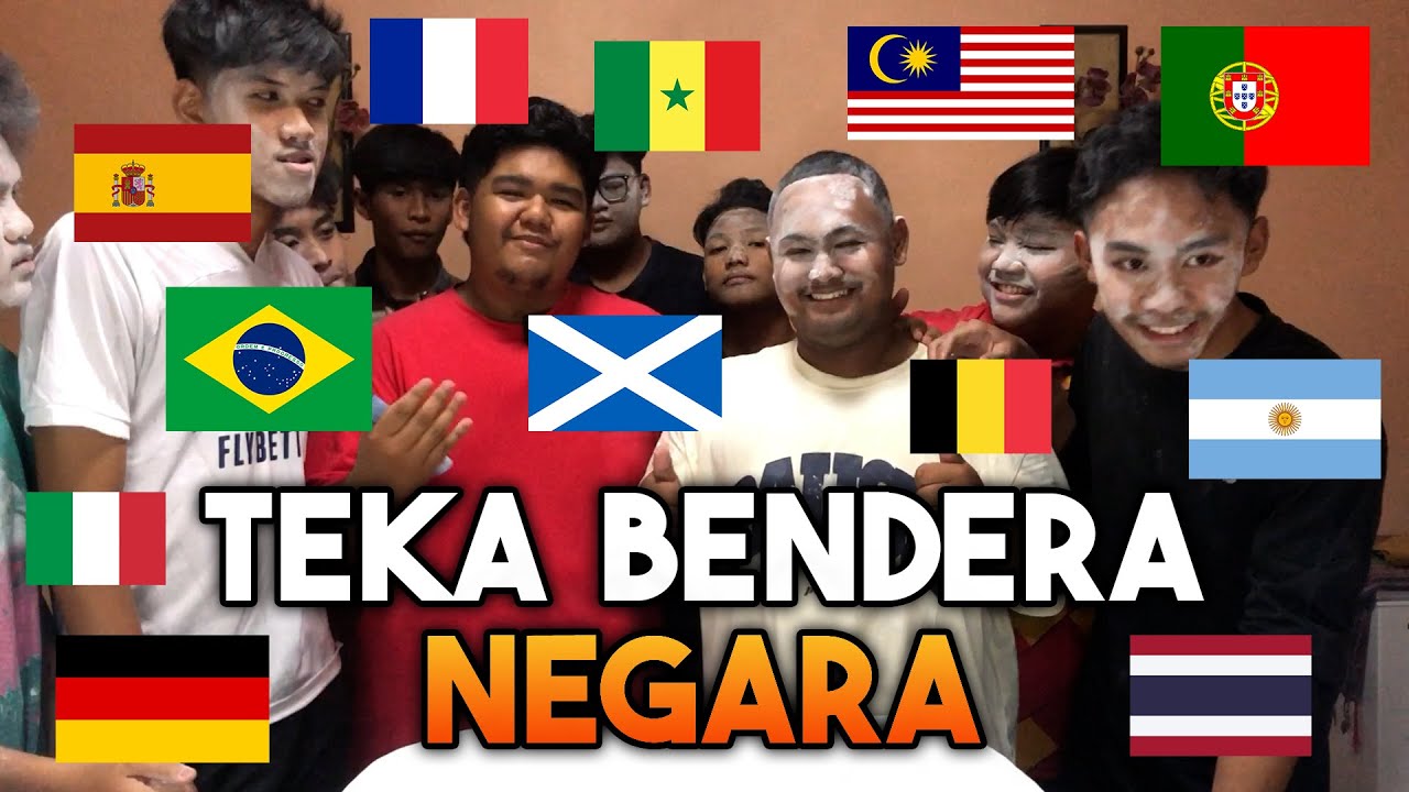 (LAWAK) TEKA BENDERA NEGARA!!! MUKA SEMUA PENUH BEDAK🤣 - YouTube