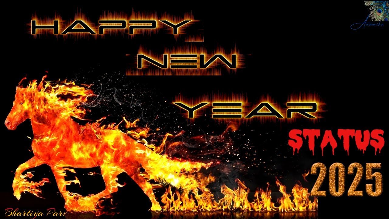 Scary Happy New Year Status | New Year Fire Status | Happy New Year In ...