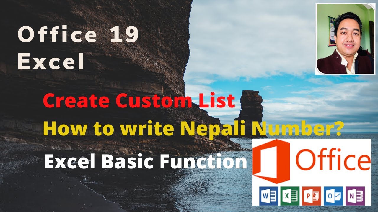 Excel || Create Custom List || Nepali Data Manipulation || Basic ...