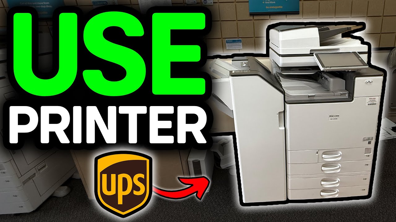 How To Use Printer At UPS Store - Easy Guide - YouTube
